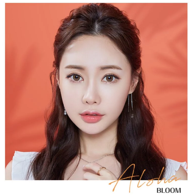 LENSME Aloha Bloom Brown 每月拋棄彩妝隱形眼鏡
