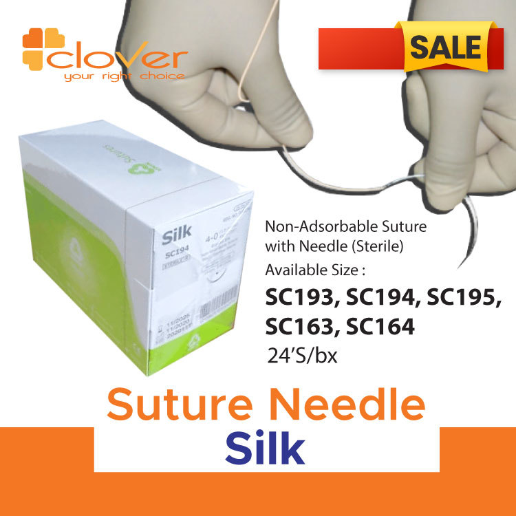 Silk Non Abs. Suture w. Needle
