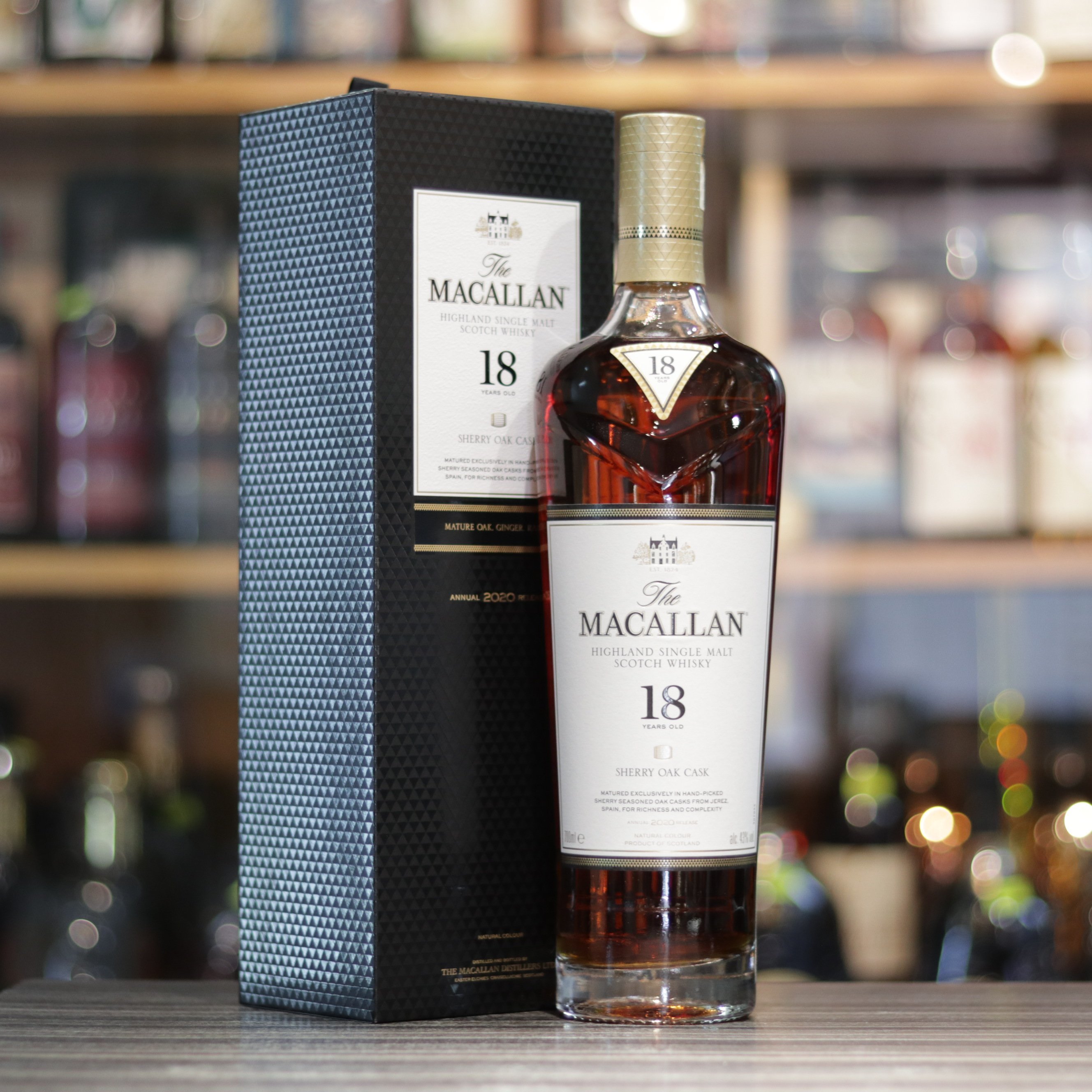 Macallan 18 YO Sherry Oak (Bottled 2018) - 70cl/43%
