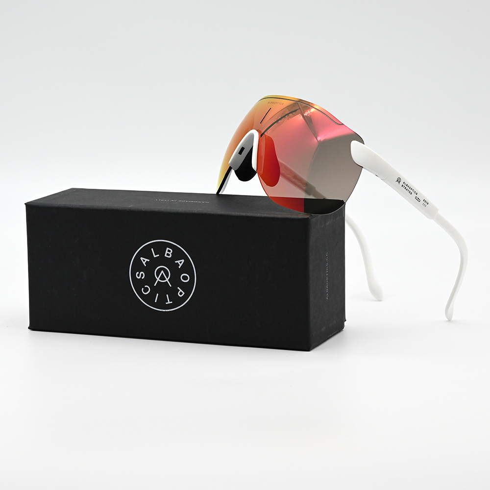 ALBA OPTICS STRATOS SUNGLASS - WHITE VZUM ML LAVA
