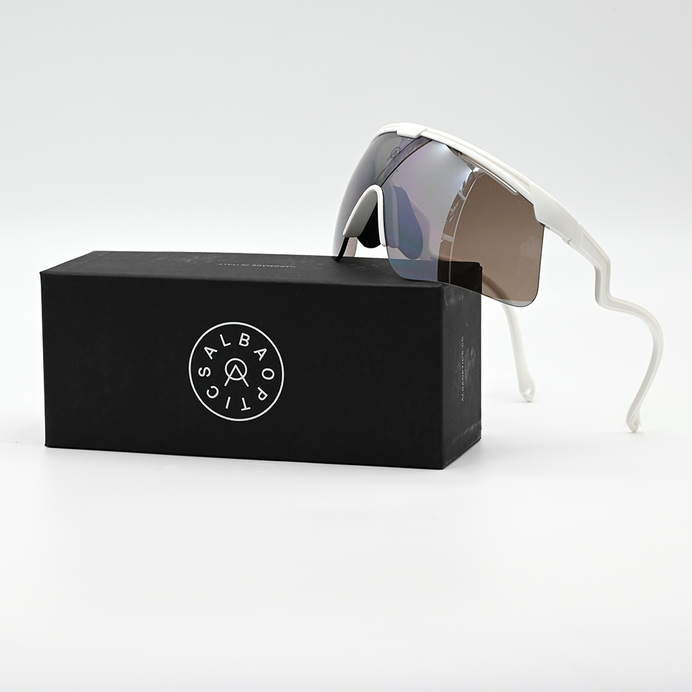ALBA OPTICS DELTA SUNGLASS - WHITE VZUM MR ALU