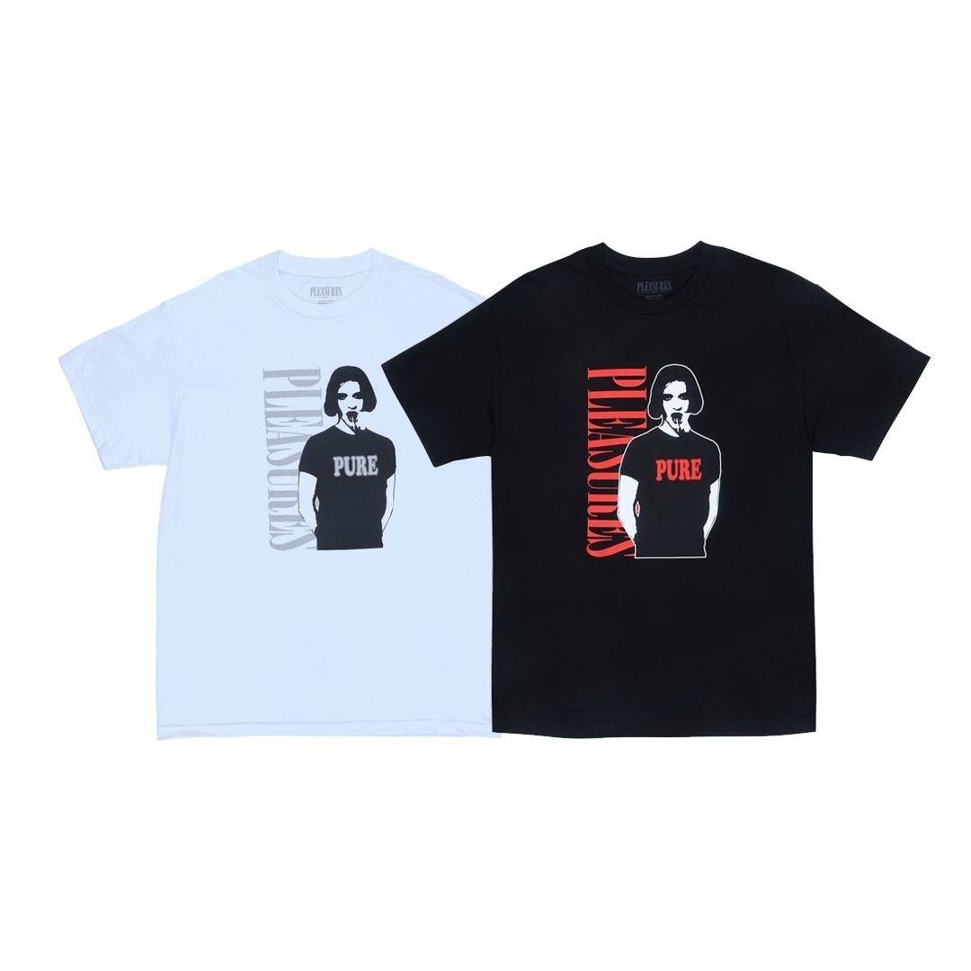 PLEASURES PURE T-SHIRT 短袖 黑色 白色 洛杉磯品牌 P21SP033