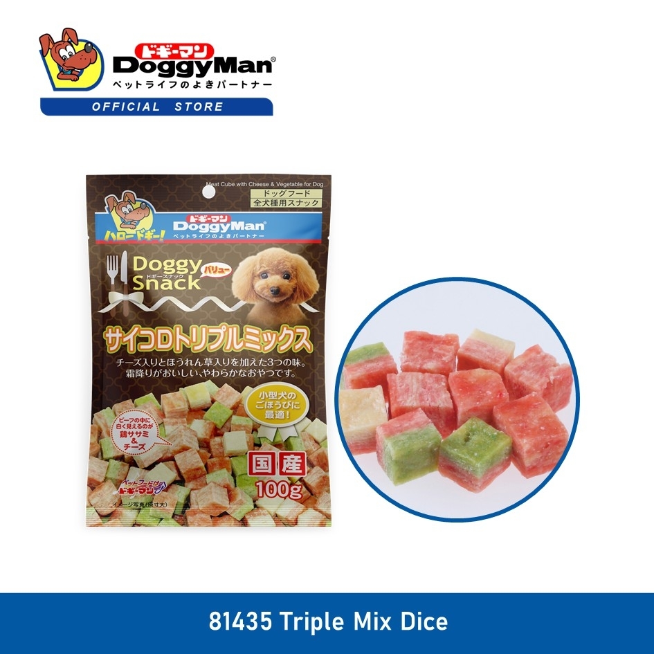 DOGGYMAN TRIPLE MIX DICE 100G