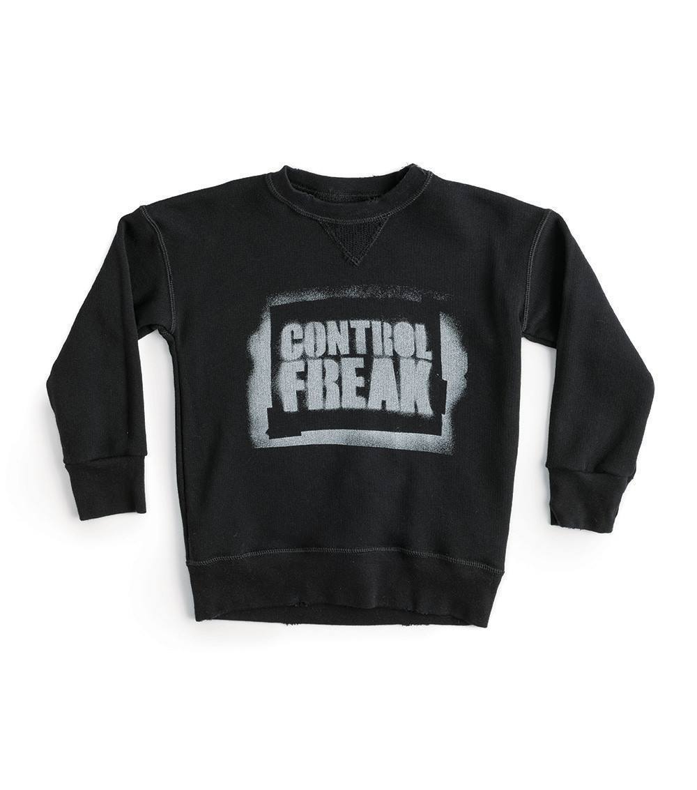 SPRAYED CONTROL FREAK SWEATSHIRT