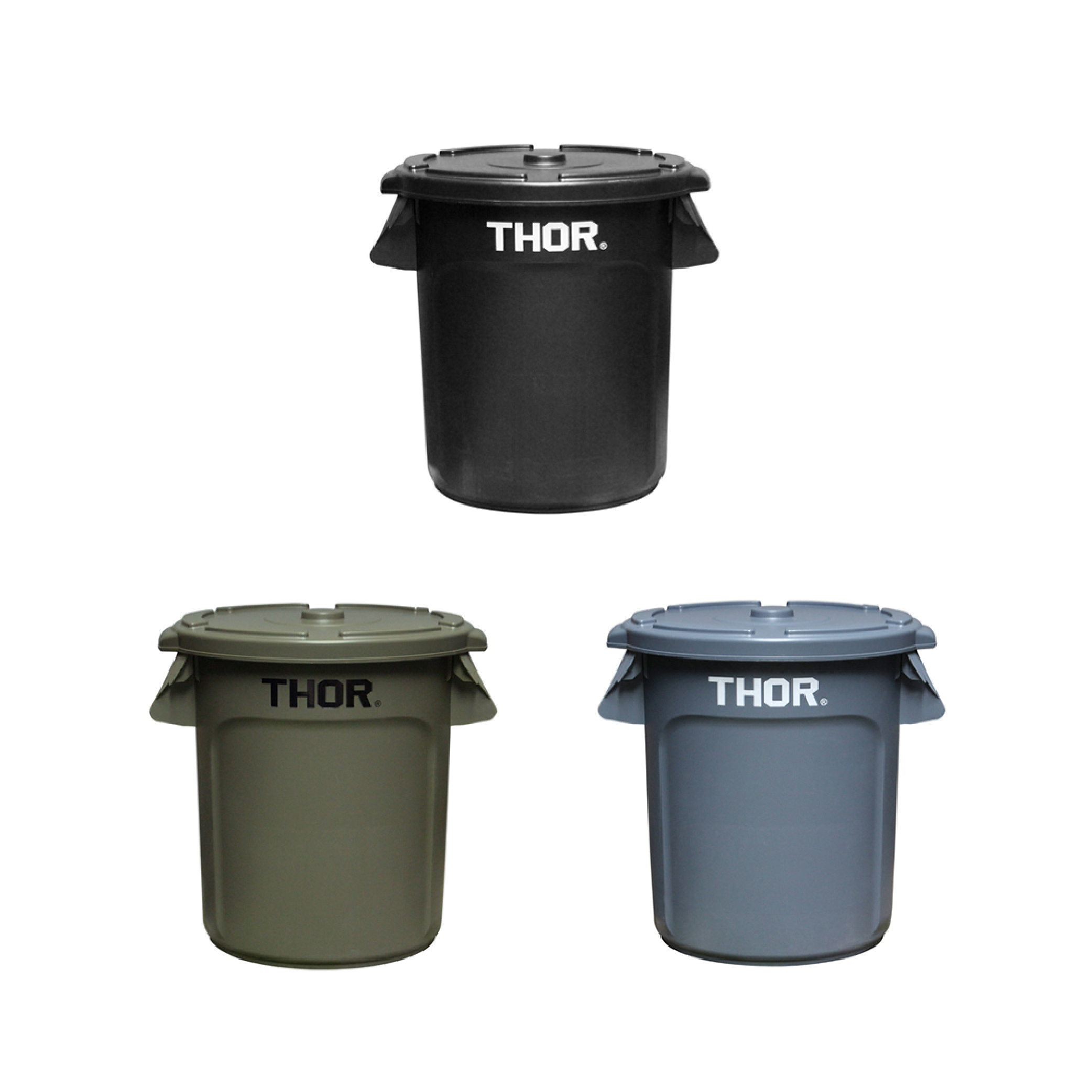 Thor Round Container 38L 多功能層疊帶蓋收納桶