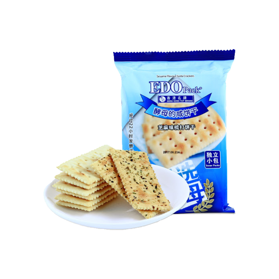 EDO Pack天然酵母芝麻梳打餅乾 100g