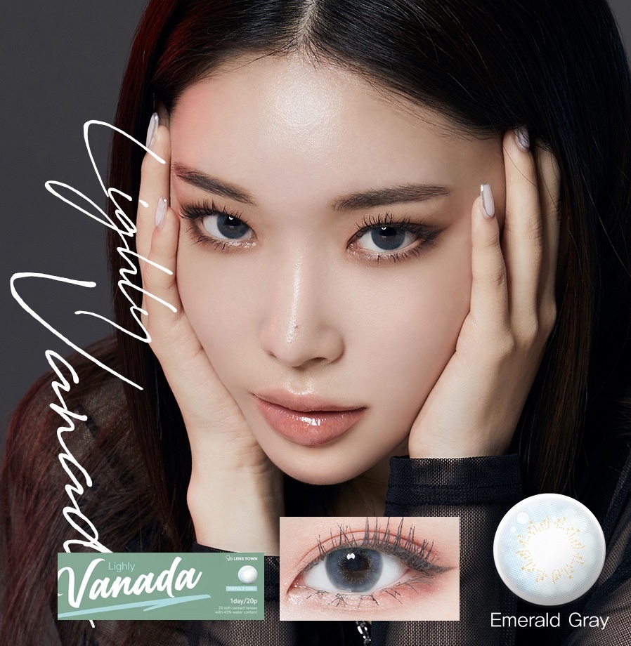 Lenstown Lighly Vanada 1 day(Emerald Gray) 20片