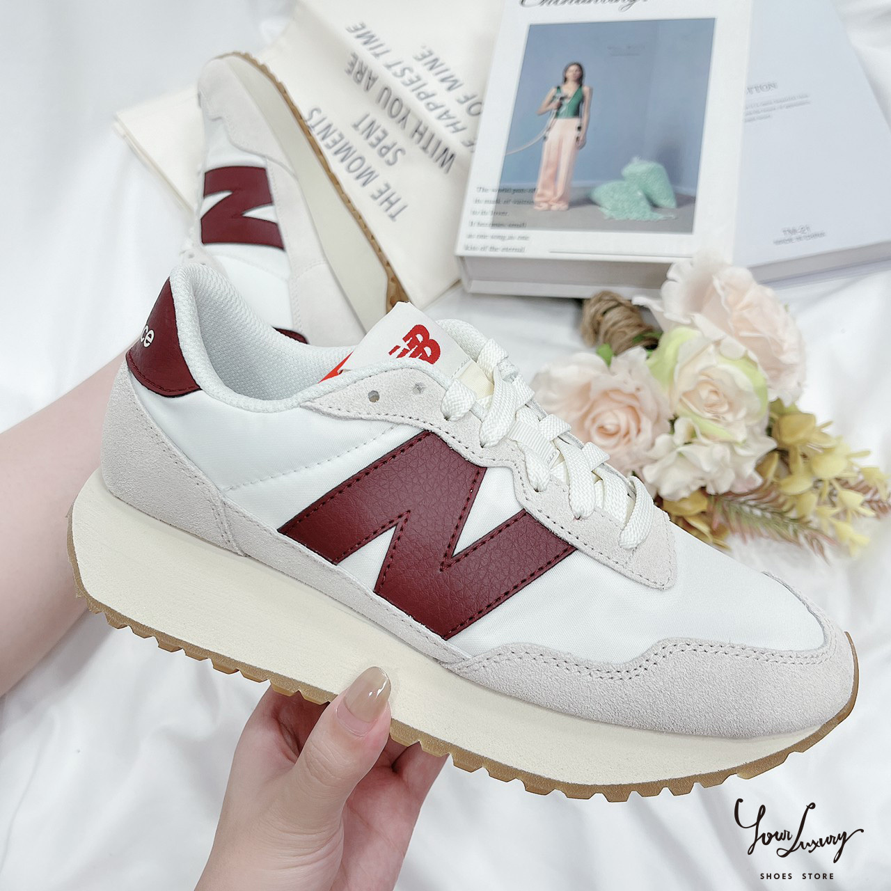【Luxury】預購 NEW BALANCE NB237 237 休閒 女鞋 男鞋 三色 灰 粉 酒紅 增高