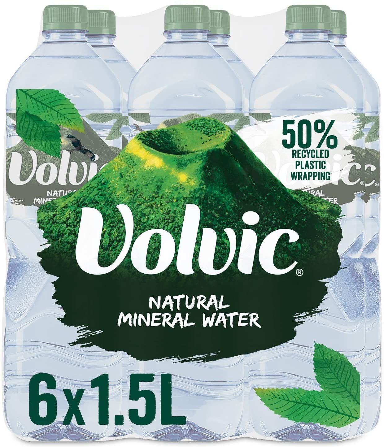 Volvic Still Natural Mineral Water 6 x 1.5L