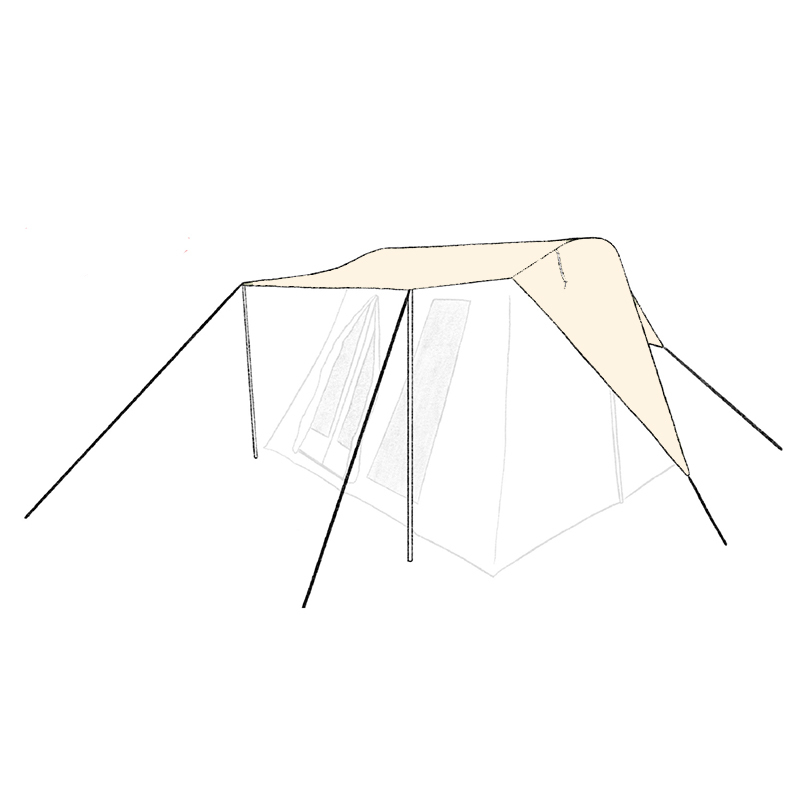 【Springbar 春帳】StormFly Natural 頂部天幕(米白色)(10”x10”及10”x14