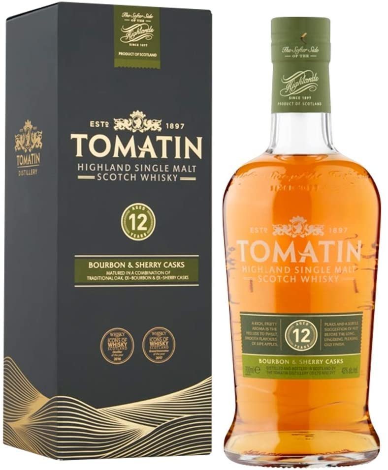 Tomatin 12 Years Highland Single Malt Scotch Whisky 43%