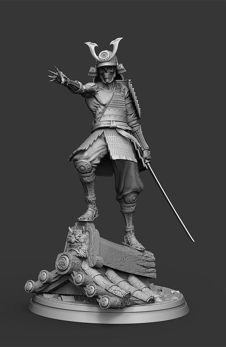 skeleton warrior STL file normal version