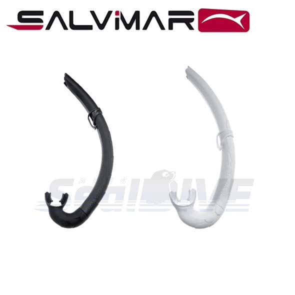 義大利 SALVIMAR BITE AIR 黑/白色呼吸管 漁獵自由潛水專用