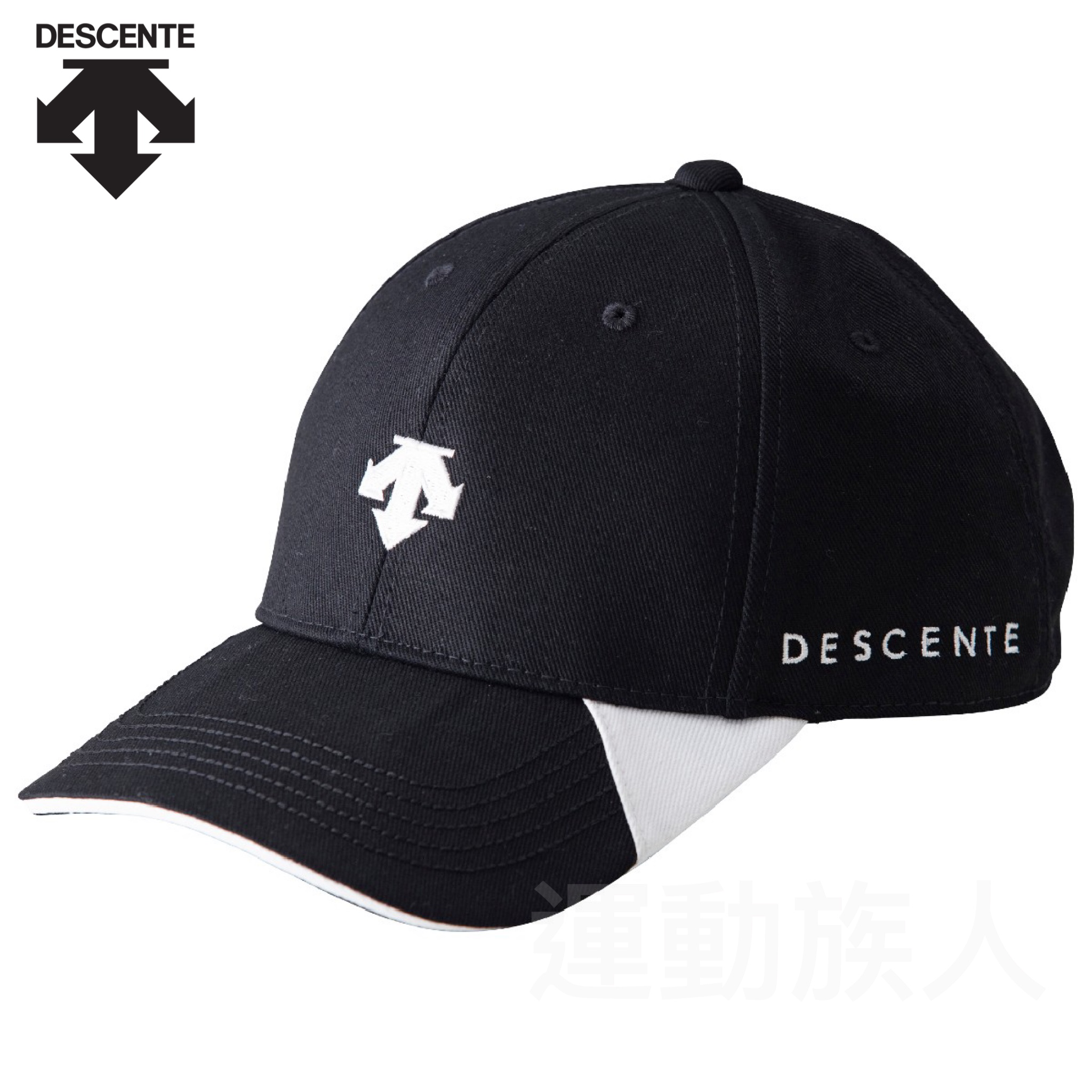 【💥日本直送】DESCENTE MOVE SPORT ion"e"air 高爾夫球 運動 透氣Cap帽 黑色