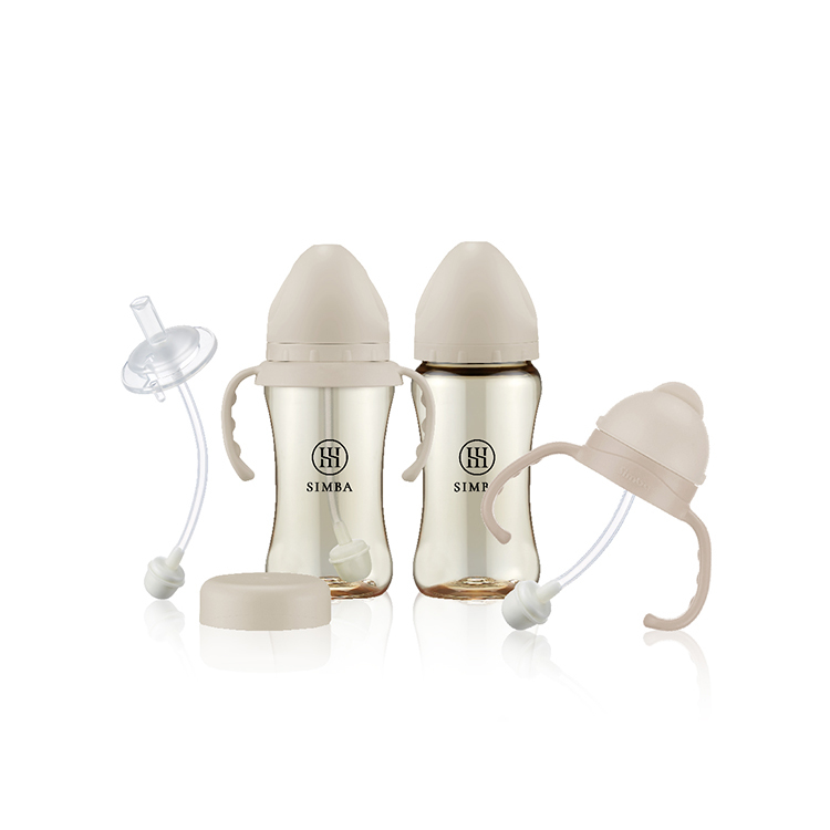 Simba 蘊蜜鉑金PPSU寬口防脹氣奶瓶270ml/9oz(全能套組)