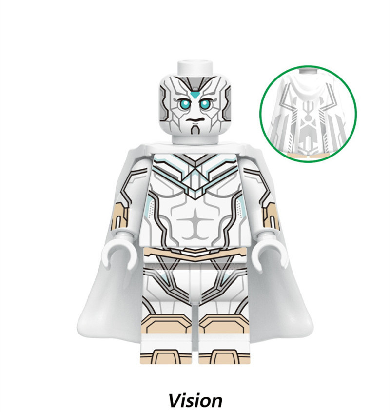 White Vision Wandavision Avengers Minifigs
