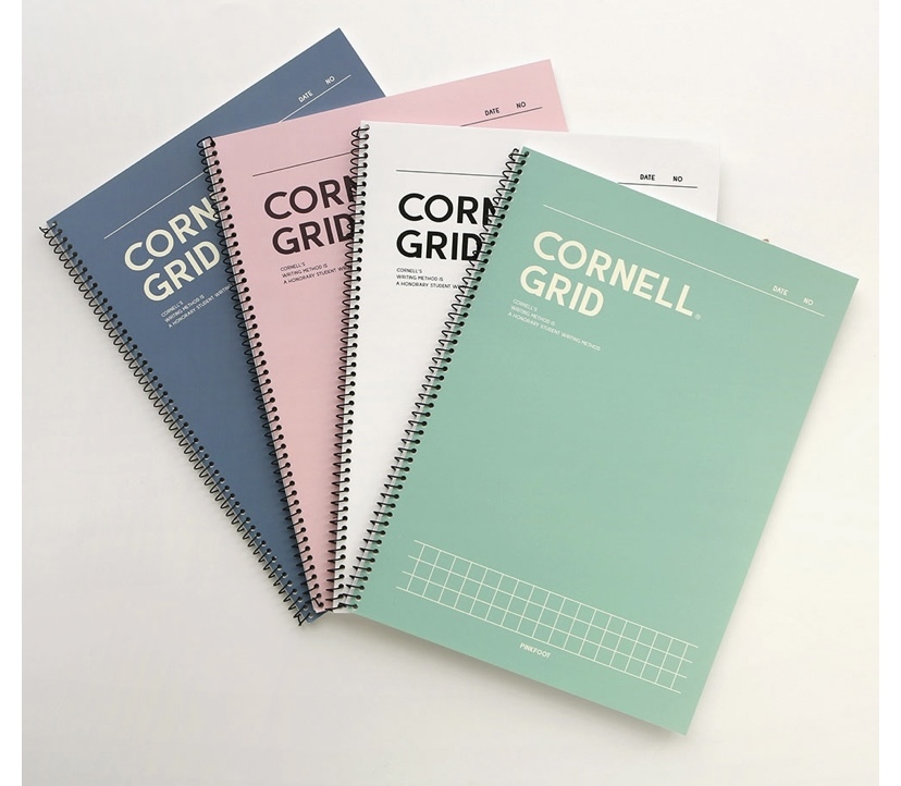 //現貨發售// 韓國Pinkfoot 糖果色格仔Cornell Notebook