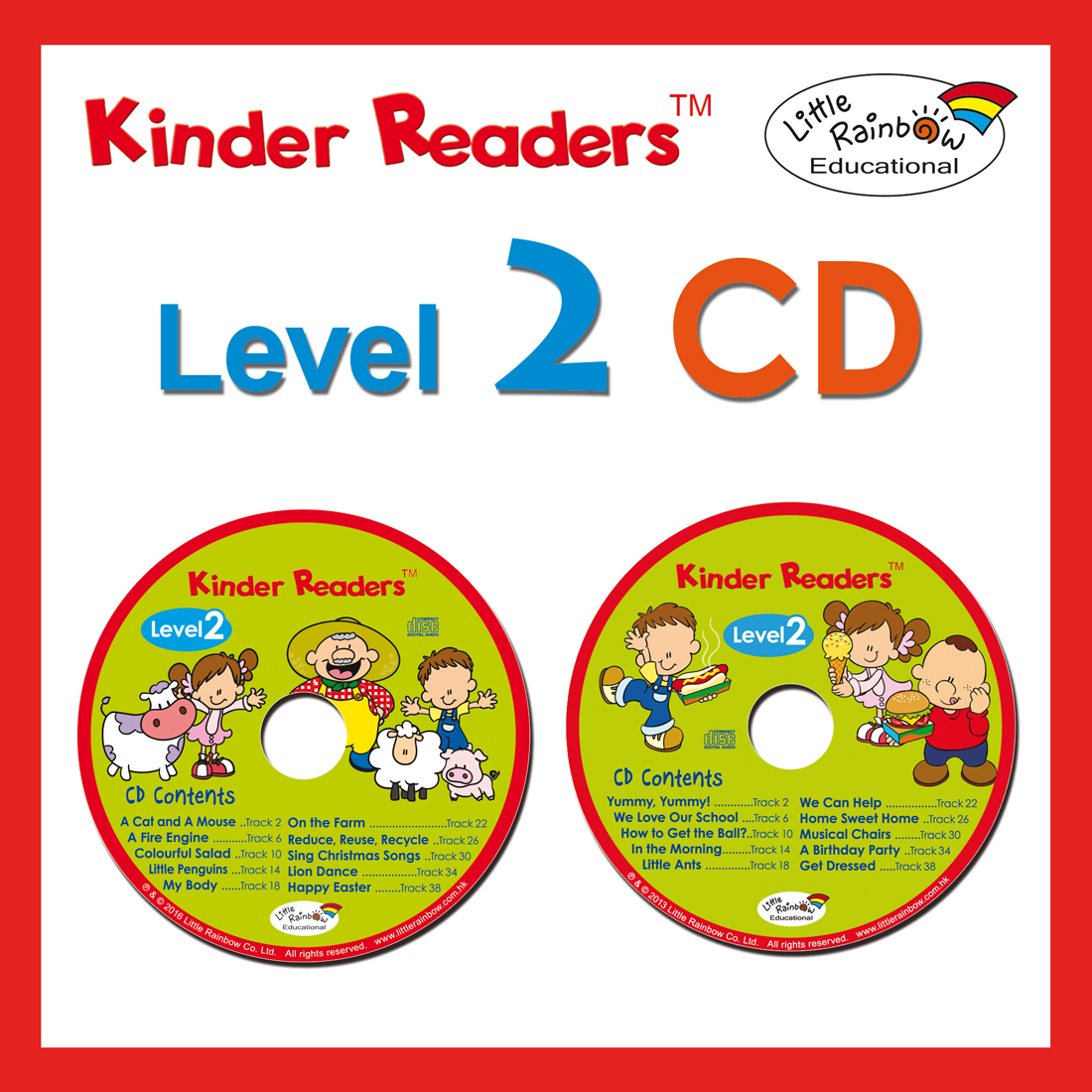 Kinder Readers Level 2 CD (2隻 CDs)