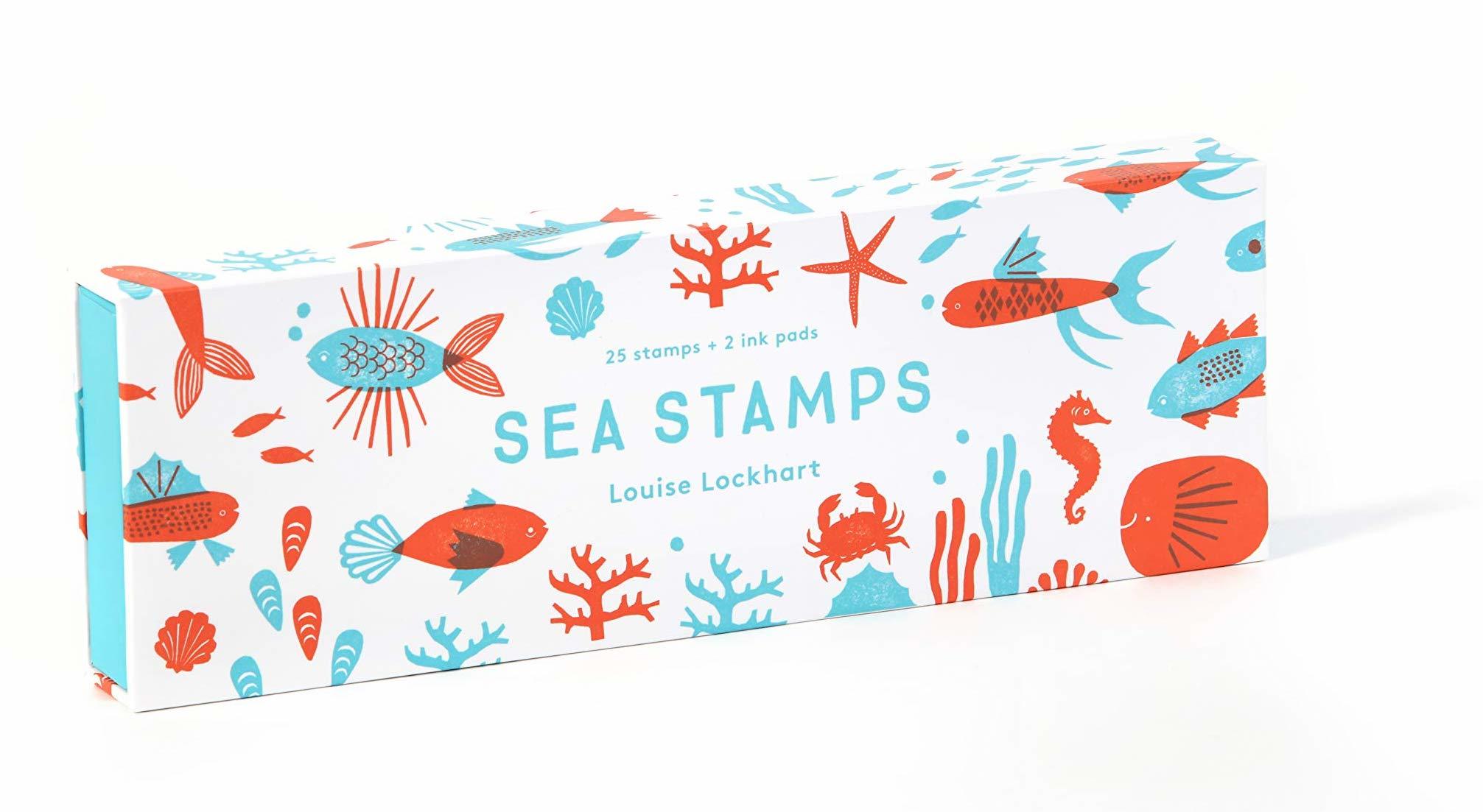 Sea Stamps : 25 stamps + 2 ink pads