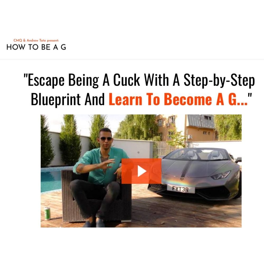 How To Be a G by Christian McQueen & Andrew Tate