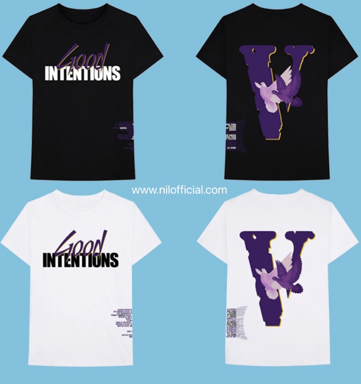 VLONE x NAV Doves 專輯周邊LOGO 短袖