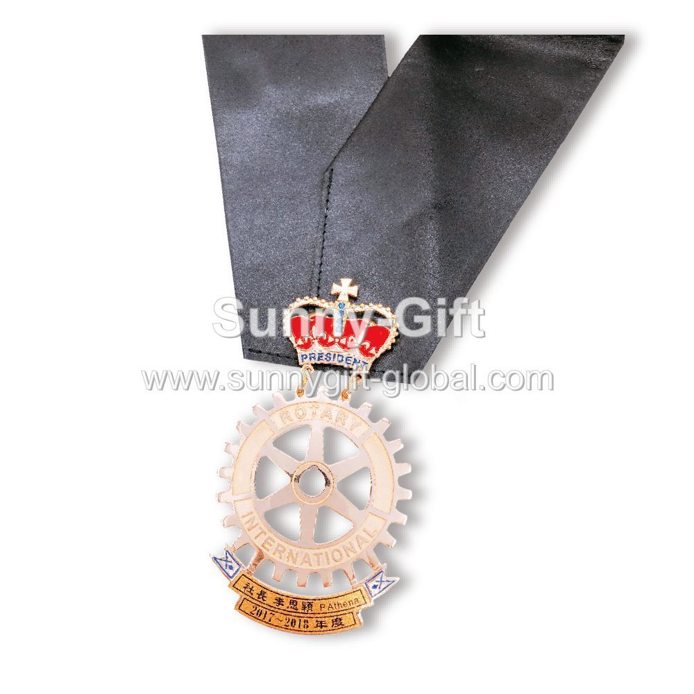 Rotary President Collar (Leather)