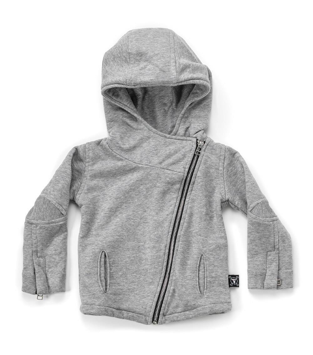 DIAGONAL ZIP HOODIE