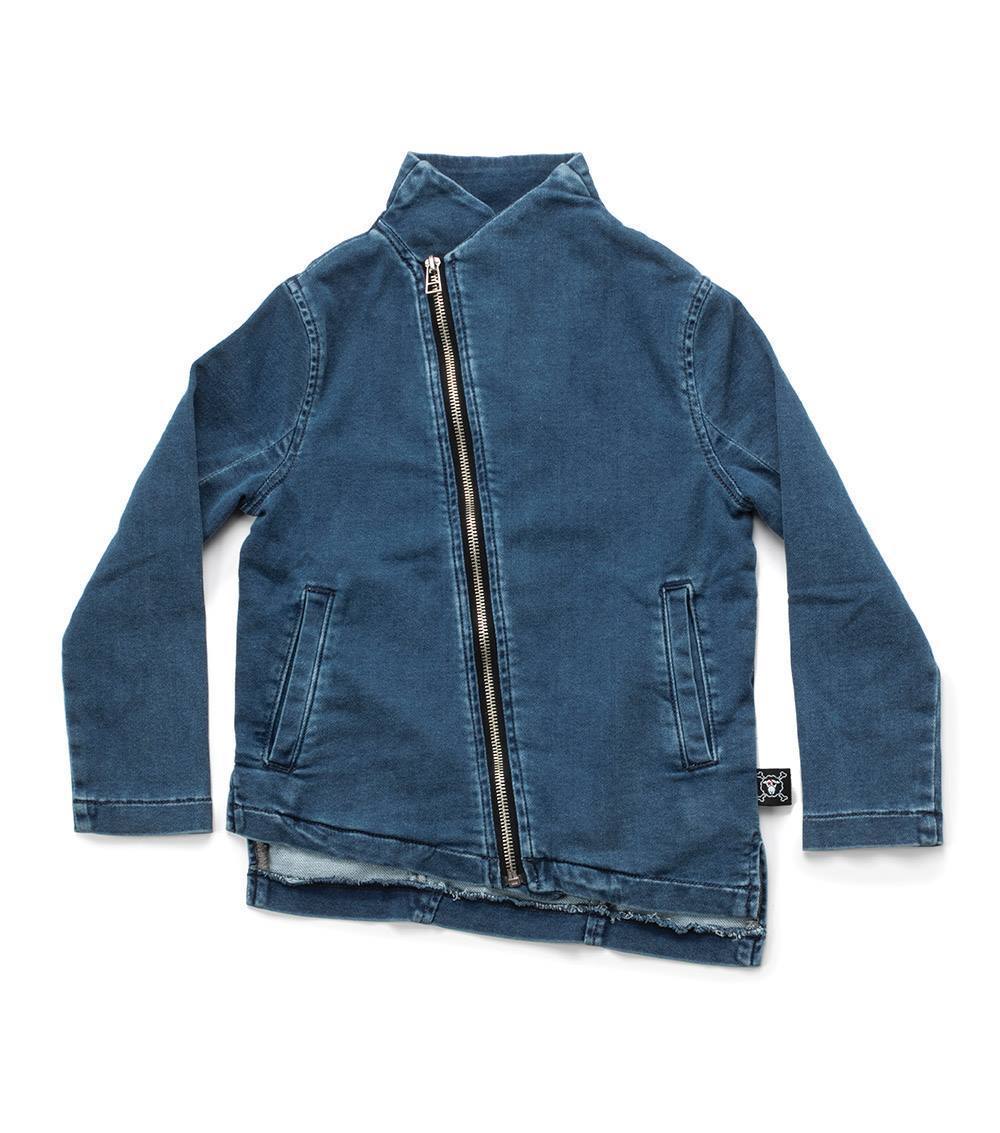 DENIM SIDE ZIP JACKET