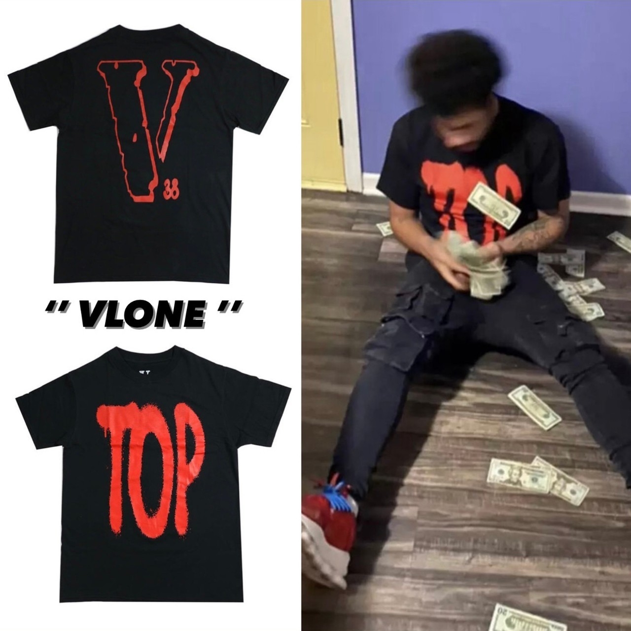 VLONE x NAV Doves 專輯周邊LOGO 短袖