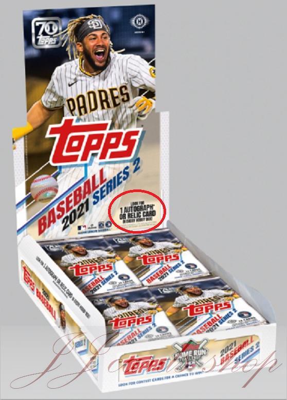 MLB 2021 Topps Series TWO S2 HOBBY 正規 系列二 棒球卡 卡盒 ( 盒內 附
