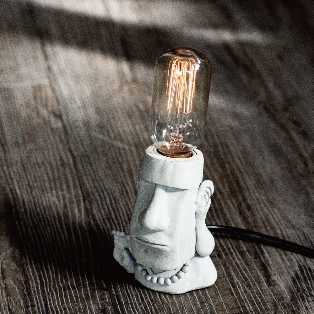 SHU｜Buddha Light Moai Cement Lamp