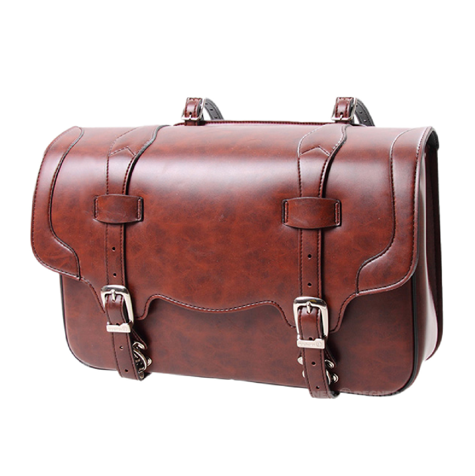 DEGNER DSB-2 皮革馬鞍包 咖啡 人造皮革 馬鞍包 騎士包 重機 17L