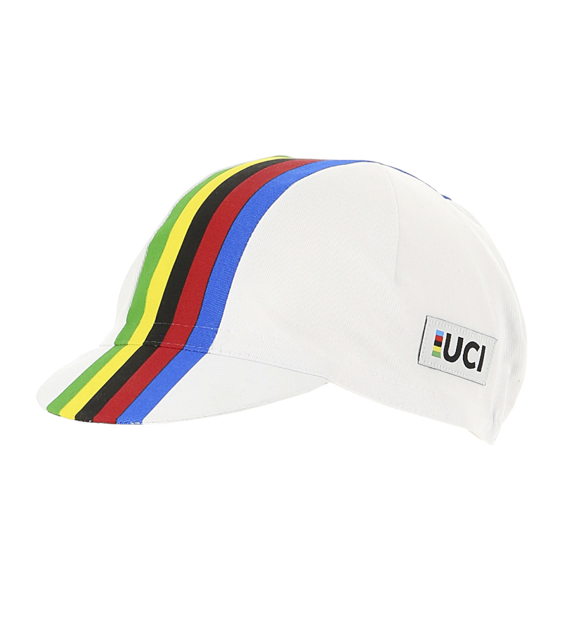 UCI經典彩虹小帽 -白｜Santini網路商城