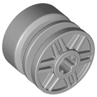 Light Bluish Gray Wheel 18mm D. x 14mm with Axle Hole,