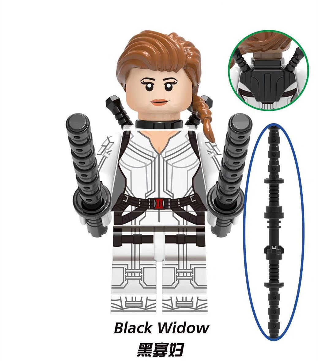 Black Widow Avengers Minifigs Fit Lego