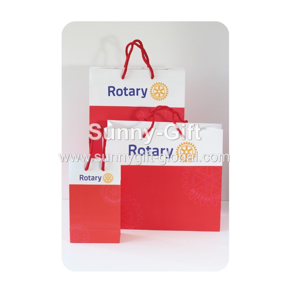 Rotary packaging paper bag
