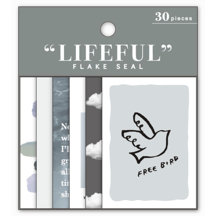 Mind Wave LIFEFUL 貼紙包 80837 monotone life