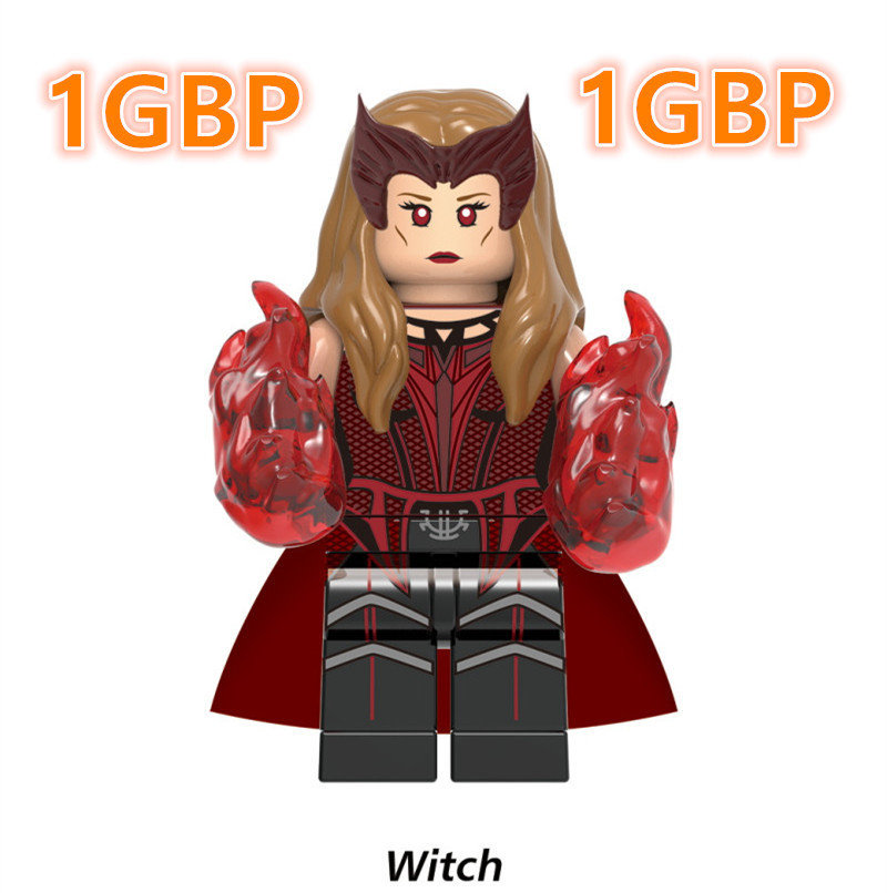 1GBP Wanda Scarlet Witch Wandavision Minifigure