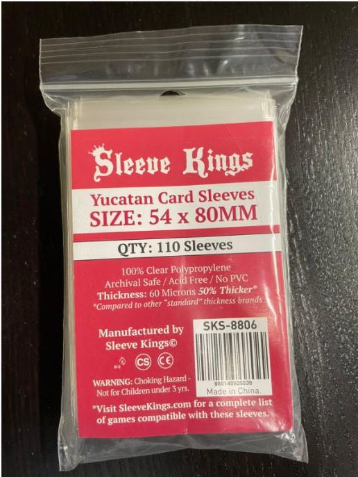 SK Card Sleeves (54 x 80mm) - 110 /pk
