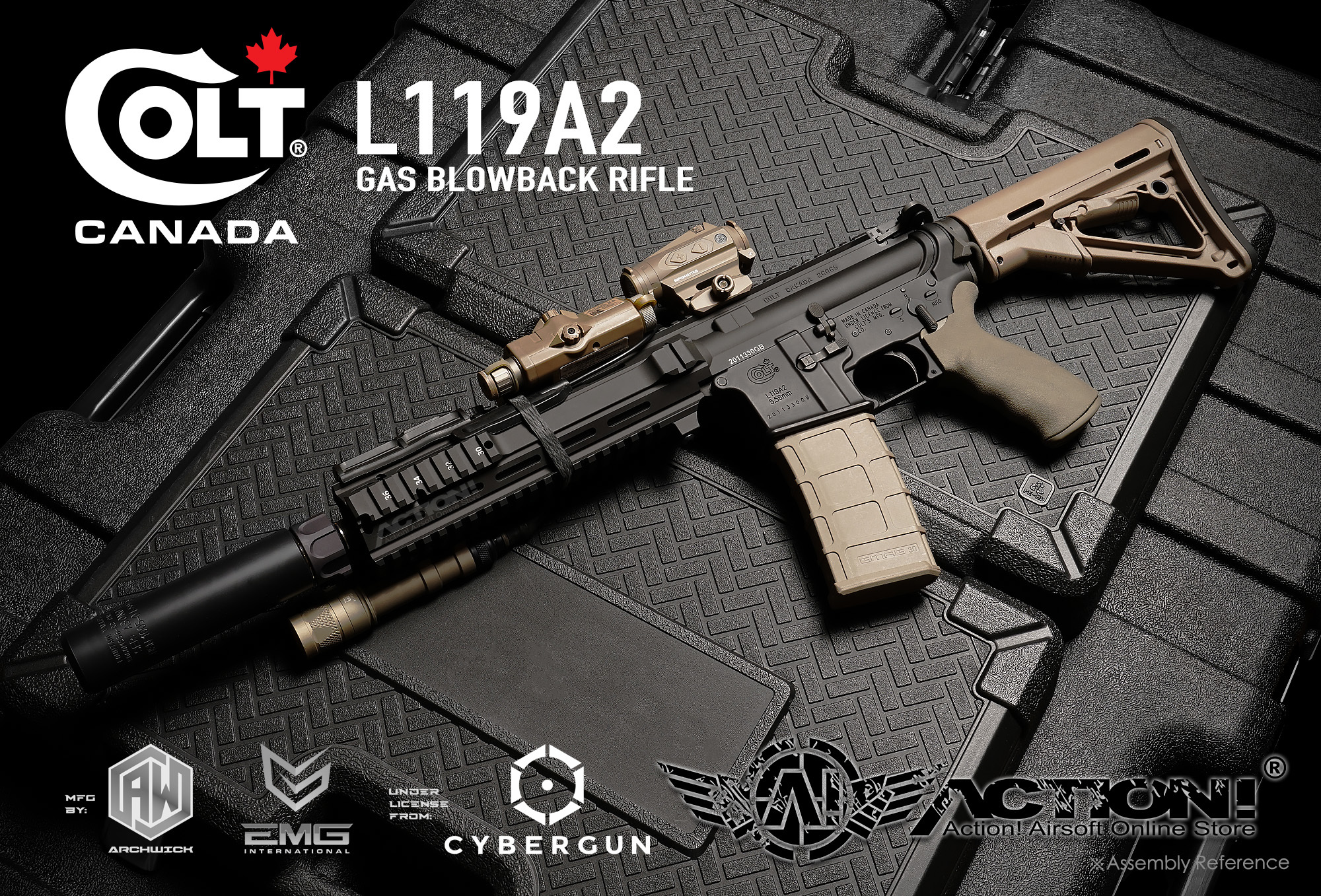 ARCHWICK - L119A2 AIRSOFT GBB（GHK System/Colt Licensed）