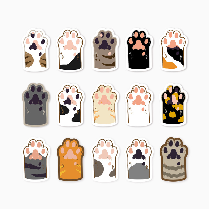 貓掌小肉球車貼 (單張)