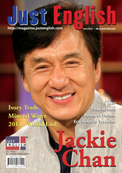 Just English Magazine Vol 7 Issue 1