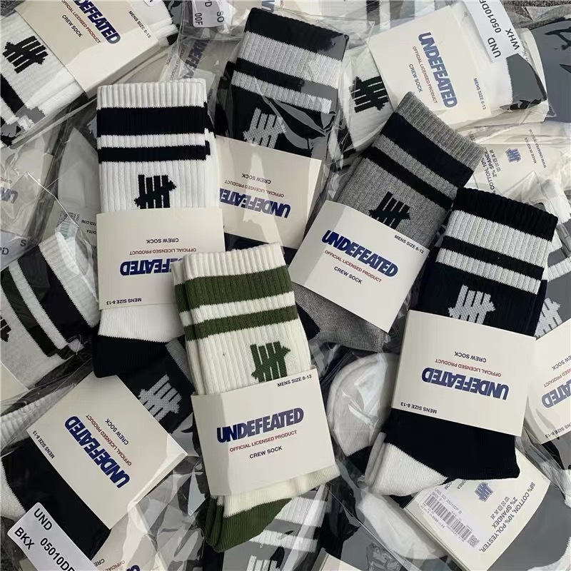 undefeated logo socks