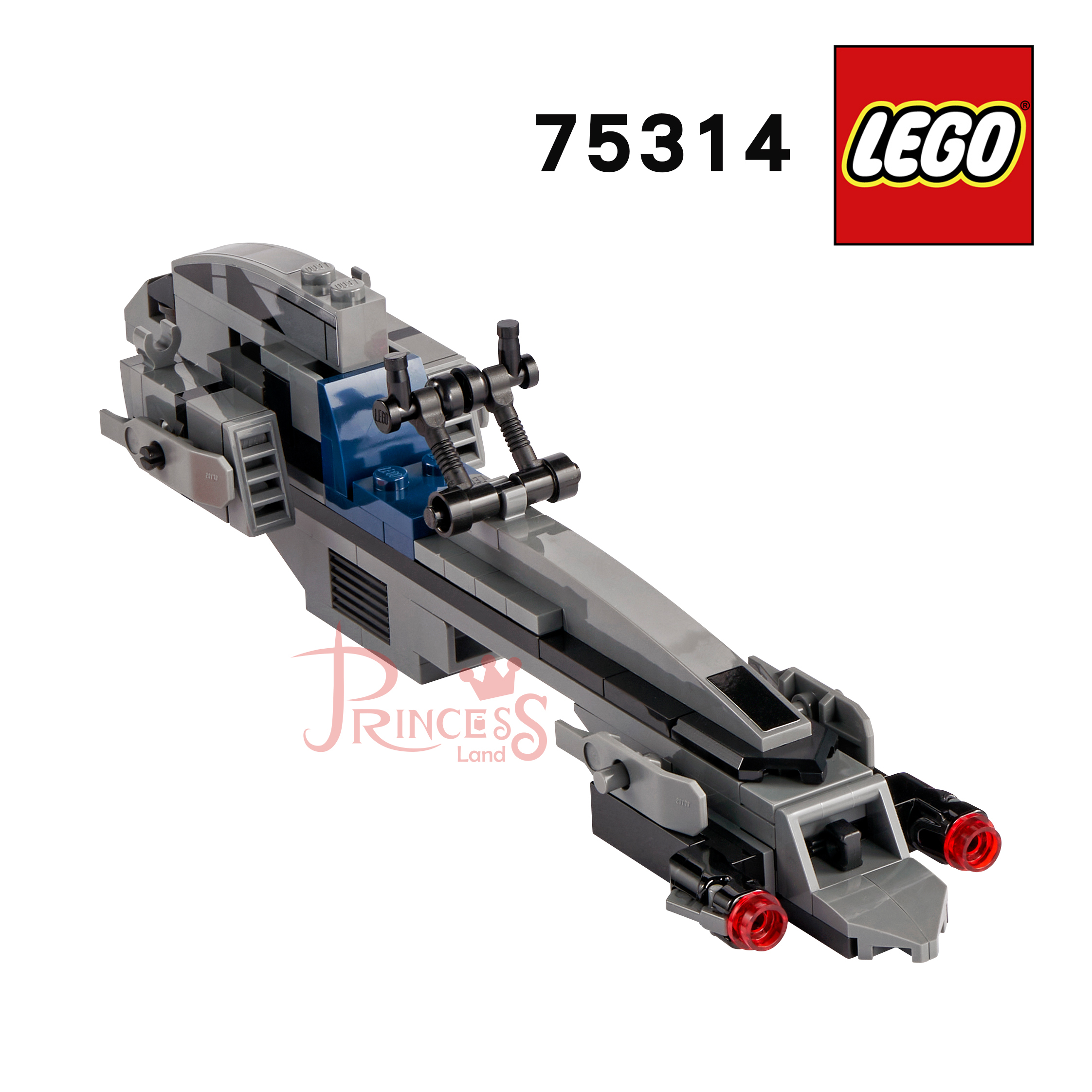 公主樂糕殿 LEGO 樂高 攻擊摩托車 拆售 載具 星際大戰-瑕疵品小隊 75314 B055