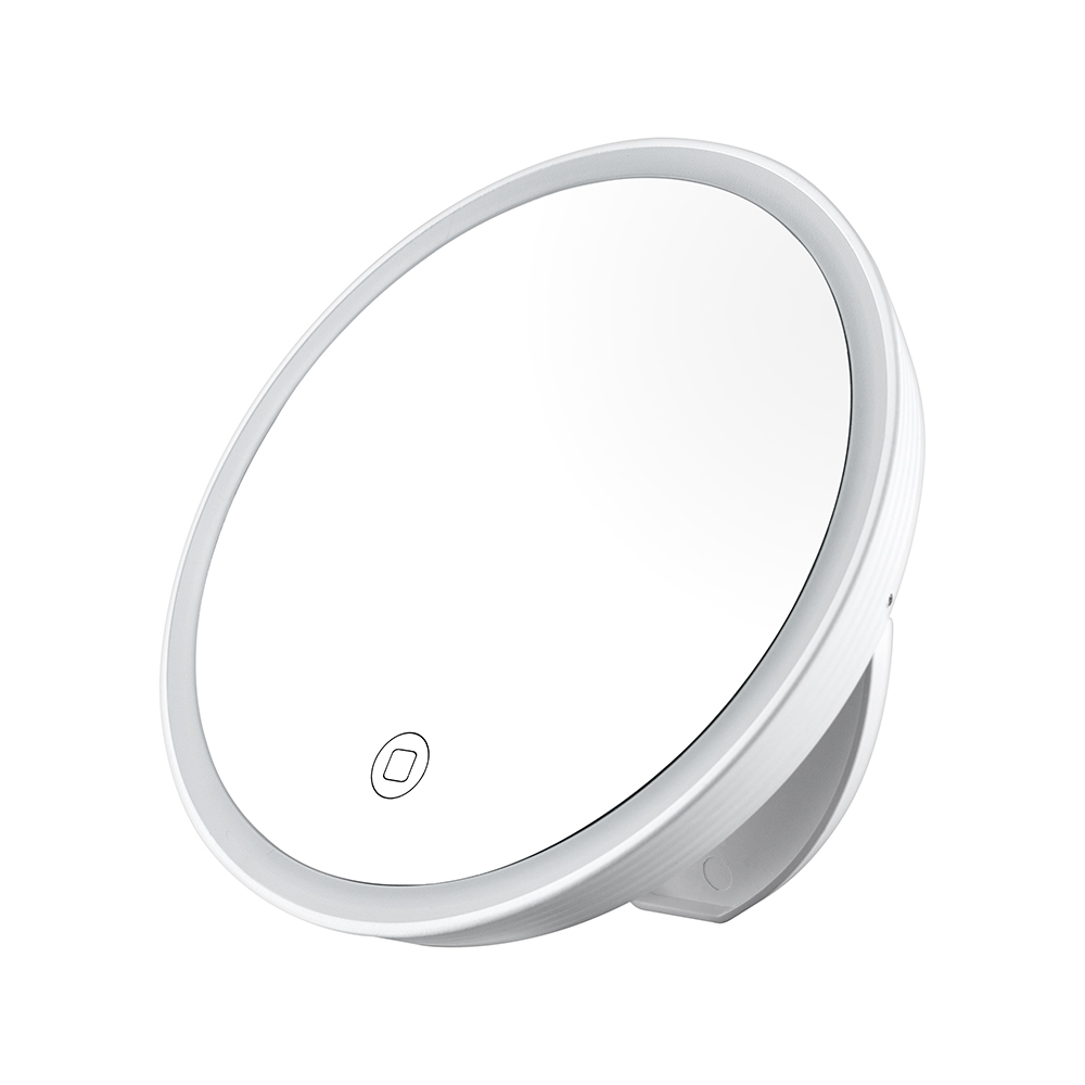 【KINYO官方購物網】LED摺疊收納化妝鏡 (BM-080)