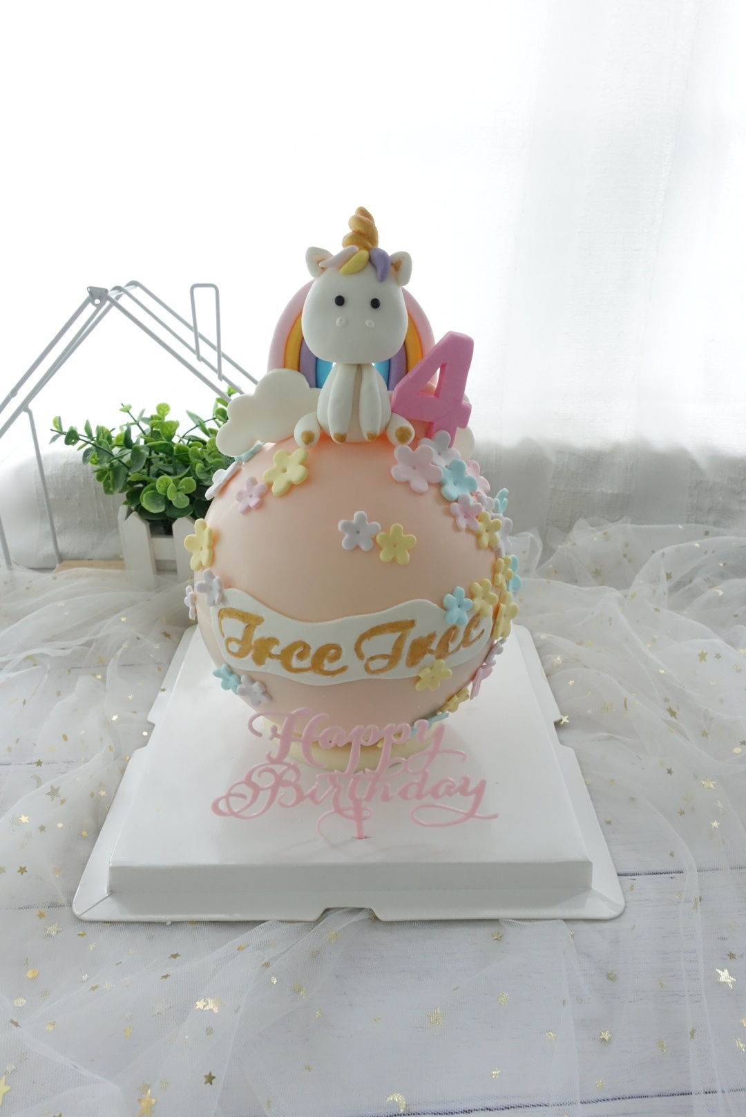 Unicorn Bombshell Cake