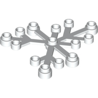 LEGO零件 植物 6x5x0.33 2417 白色 4288057 6093469