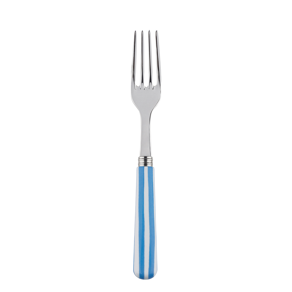 SABRE | Pop! White Stripe Light blue Dinner fork
