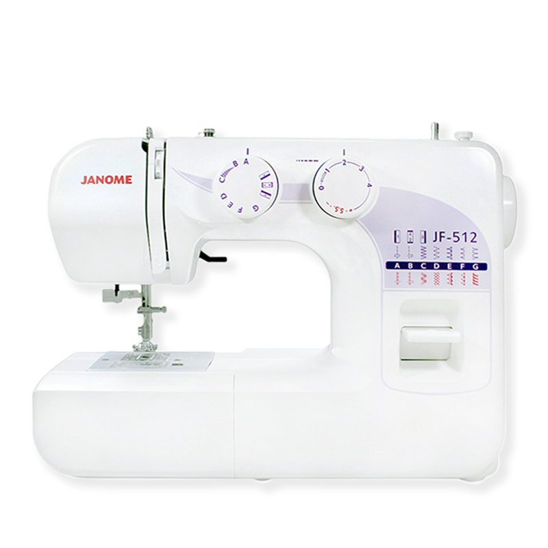 車樂美 JANOME JF-512 機械式縫紉機 全迴轉 縫補首選 加贈切割尺