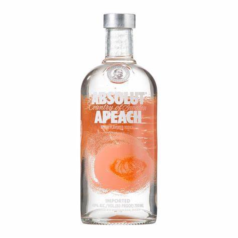 Absolut Apeach (Peach) Flavored Vodka 750ML